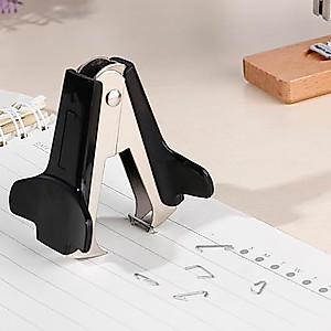 Eagle Staple Remover, Staple Puller, Extra Wide Finger Grip, Steel Jaws, Pack of 3, Black