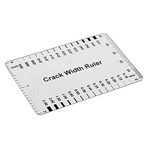 (10PCS) Muka Plastic Concrete Crack Width Ruler-Gloss Clear A