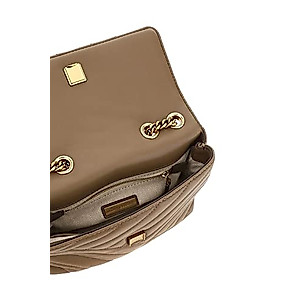 Tory Burch Women's Kira Chevron Small Covertible Shoulder Bag Sandpiper