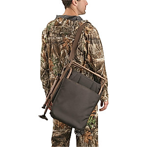 Guide Gear Huntrite 360 Swivel Hunting Blind Chair, 300 Pound Capacity, Folding, Lightweight, Portable, Padded Cushion Hunting Seat, Hunt Gear and Equipment, Black