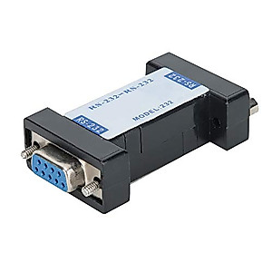 Optical Isolation, RS232 to 232 Interface Converter Adapter Photoelectric Isolator Surge Protection for Industrial Long Haul Communication Data, Optical Isolation Protector