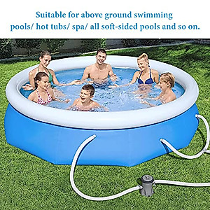 Pool Pump Replacement Hose for Intex - 1.25" Diameter Accessory 59" Long (2 Pack)