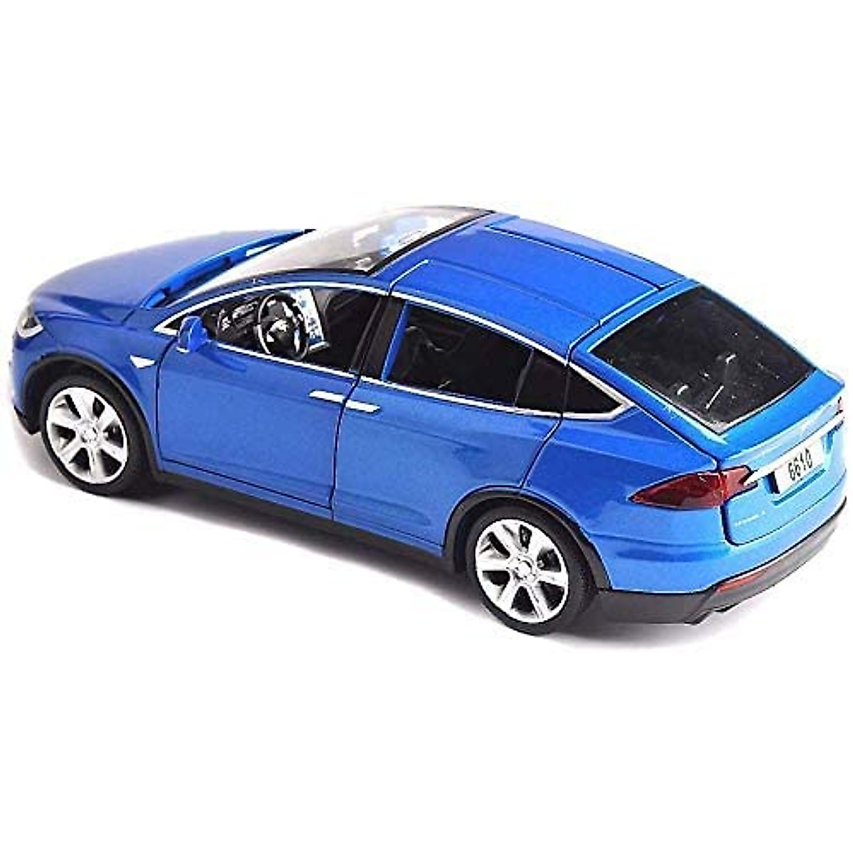 1:32 Scale Car Model X90 Tesla Alloy 1/32 Diecast Model Car w/Sound & Light Pull Back Model Mini Vehicles Toys for Kids Gift Tesla Lovers Collection