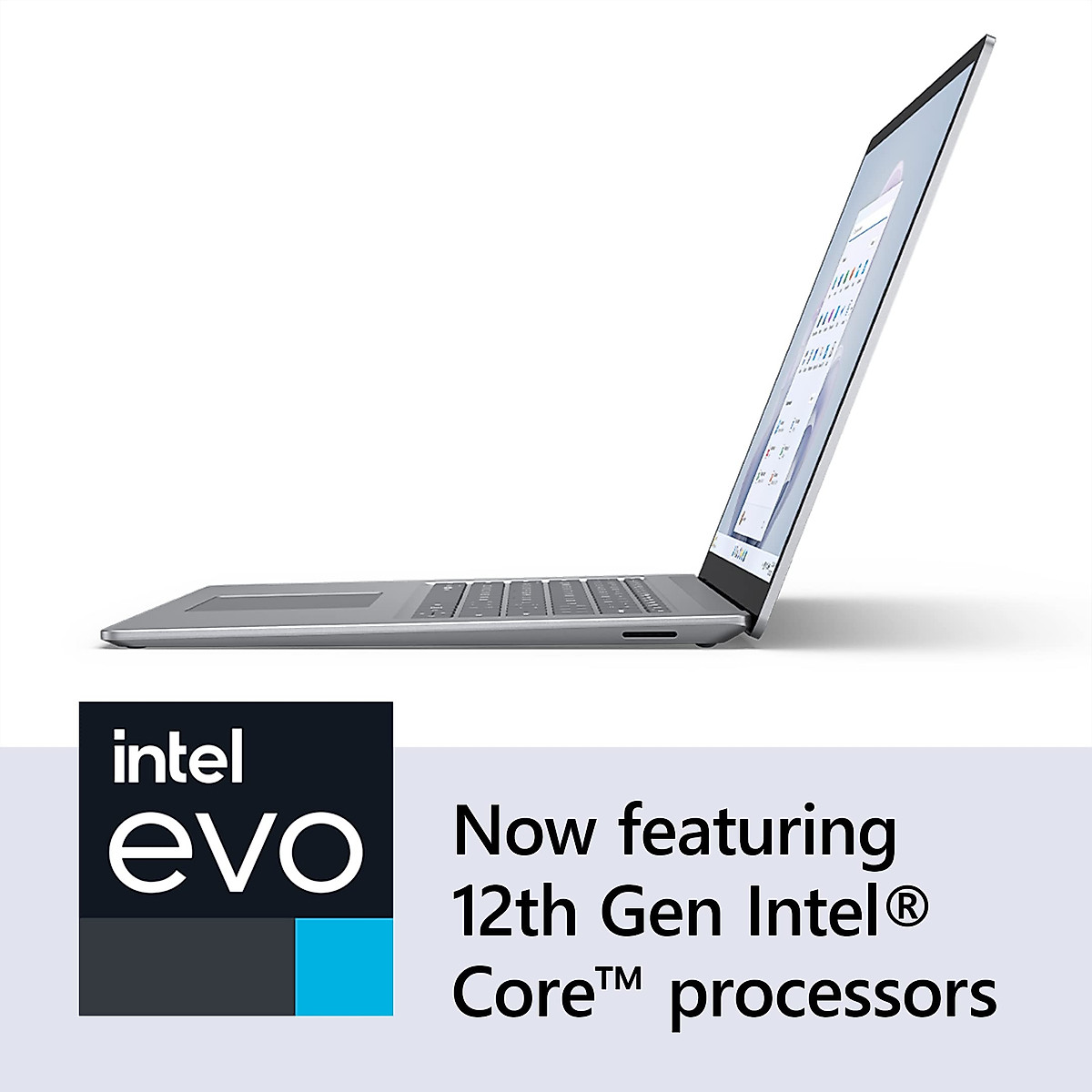 Microsoft Surface Laptop 5 (2022), 15" Touch Screen, Thin & Lightweight, Long Battery Life, Fast Intel i7 Processor for Multi-Tasking, 16GB RAM, 512GB Storage with Windows 11, Platinum