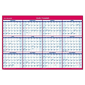 AT-A-GLANCE Vertical/Horizontal Wall Planner, 48 x 32 Inches, White and Cream, 2011 (PM326-28)
