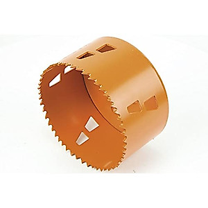 Klein Tools 31958 Bi-Metal Hole Saw, Heavy-Duty 3 5/8-Inch Steel Cutting Hole Saw with Multiple Leverage Points