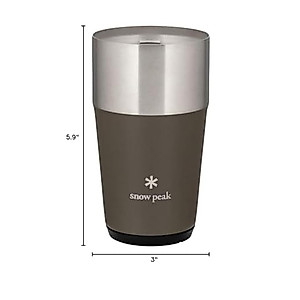 Snow Peak Shimo Tumbler 470 Olive Green One Size