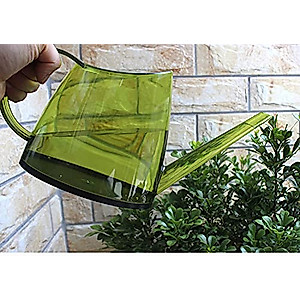 Indoor Watering Can for House Bonsai Plants Garden Flower Long Spout 40oz 1.4L 1/3 Gallon Small Modern Translucent (Red)