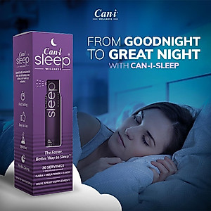 Sleep Fast & Longer - Vitamin Spray Can I Sleep Natural Sleep Aid with Melatonin, GABA, & 5-HTP - Nighttime Liquid Melatonin Spray - Advanced Multivitamin for Adults by Can-i Wellness