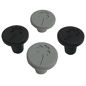 Silicone Wine Stoppers, JCSMARTEC Lucky Clover Design Set of 4 Beer Bottle Cover Caps Saver Sealer, Keep Fresh Tools for Wine Bottles Perfect Gifts for Friends (4)