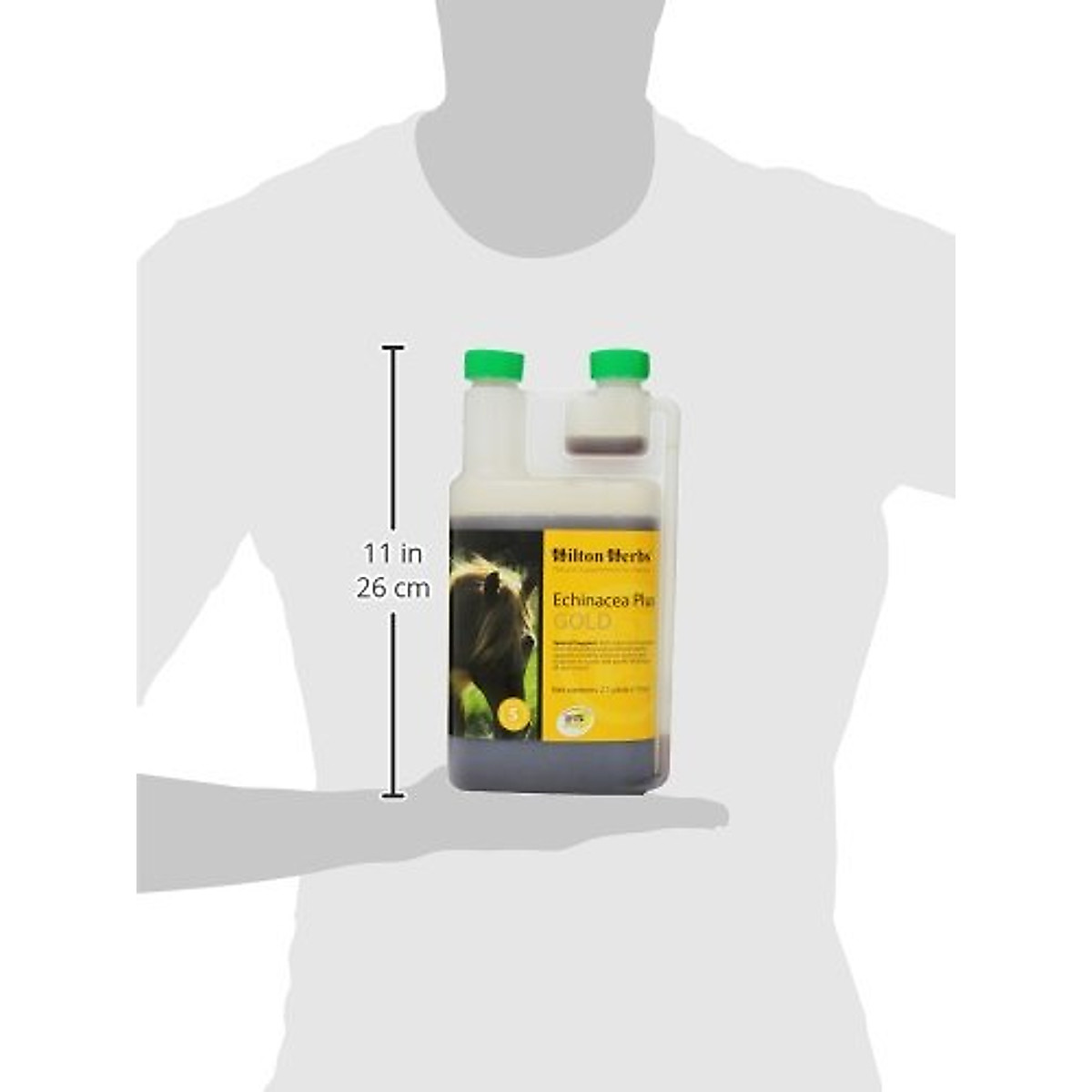 Hilton Herbs Echinacea Plus Gold Liquid Herbal Immunity Supplement for Horses, 2.1pt Bottle