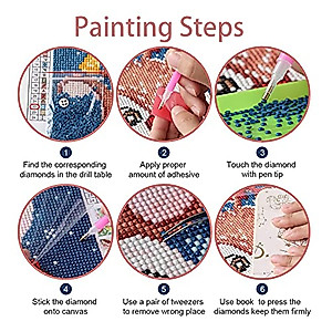 Diamond Painting Kit for Adults and Children-Cat on Window Sill Beginner DIY 5D Full Circle Gemstone Art-Suitable for Home Bedroom Wall Decoration (20x30inch)