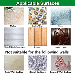 50 Packs Adhesive Wall Hooks 22lb(Max) Transparent Reusable Seamless Hooks,Waterproof and Oilproof,Bathroom Kitchen Heavy Duty Self Adhesive Hooks