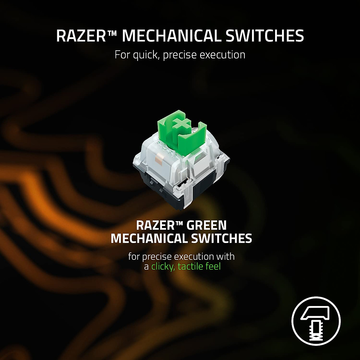 Razer BlackWidow V3 Mechanical Gaming Keyboard: Green Mechanical Switches - Tactile & Clicky - Chroma RGB Lighting - Compact Form Factor - Programmable Macros - Halo Infinite