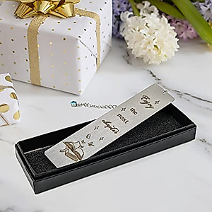 YoeeJob Metal Bookmark Gifts for Women/Men,Inspirational Bookmark with Tassel Gifts for Book Lover, Retirement Book Marker for Coworker Leaving New Job Promotion Christmas