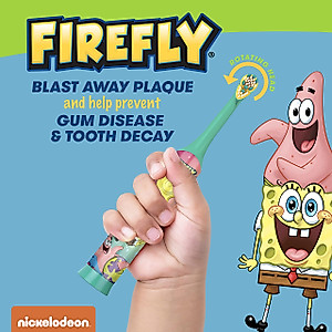 Firefly Clean N' Protect Spongebob Power Toothbrush, 1 Count(Pack of 1)