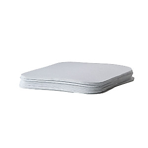 In This Space Grey Twill Hard Shell(tm) Two Square China Plates Storage Container With Secure Lid for dinner round or square plates (11.5” and 9.5”)