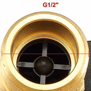uxcell G1/2" Hall Effect Liquid Water Flow Sensor Switch Flowmeter Counter Meter DC 5V 60mm 1-30L/min SEN-HZ21WI