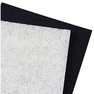 Pondmaster Danner 12202 Carbon and Coarse Pad Replacement Filter, Black, 12"x 12"