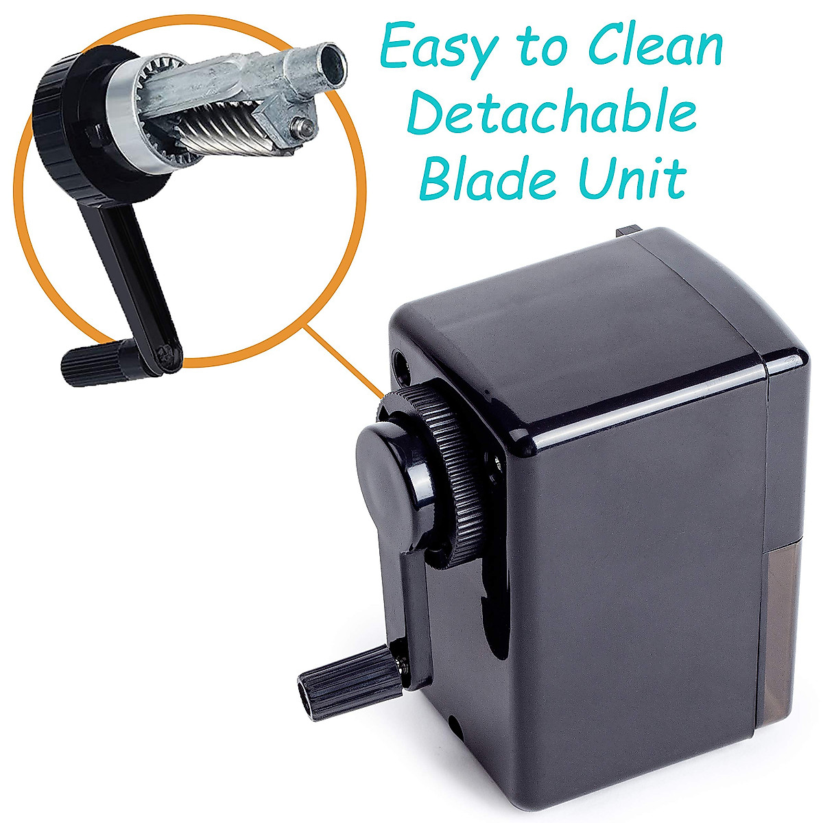 Mr. Pen- Manual Pencil Sharpener, Pencil Sharpener, Desk Pencil Sharpener, Pencil Sharpener for Colored Pencils, Pencil Sharpener Manual, Pencil Sharpener for Kids, Pencil Sharpener Handheld.