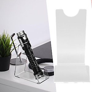 Luqeeg Lightsaber Stand, Light Saber Holder with Adhesive, Desktop Lightsaber Display Stand, Lightsaber Mount, Record Stand Decoration for Photo Phone Lightsaber Record Storage