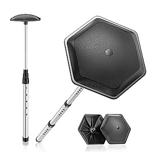 ToVii Golf Travel Bag Support Pole, Telescopic Golf Travel Bag Support System Aluminum Alloy Golf Support Rod and Hexagon Anti-Impact Support Top, Golf Club Travel Support Protection (Black)