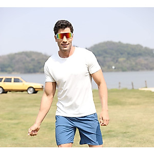 WANWAN Men and Women's Sunglasses, Cycling Sports Glasses 80s Baseball Glasses for Youth Kids Teens