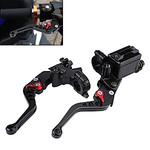 7/8" 22mm Handlebar Brake Master Cylinder Lever, Brake Lever Motorcycle Clutch for ATV Quad Moped Pit Dirt Bike Kids Motorcycle, 1 Pair - Left and Right Side