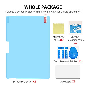 MoKo 2Pack PET Matte Screen Protector for Microsoft Surface Go 10.5 inch (2018/2020/2021/2023), Write, Draw and Sketch with Surface Pen, Anti Glare