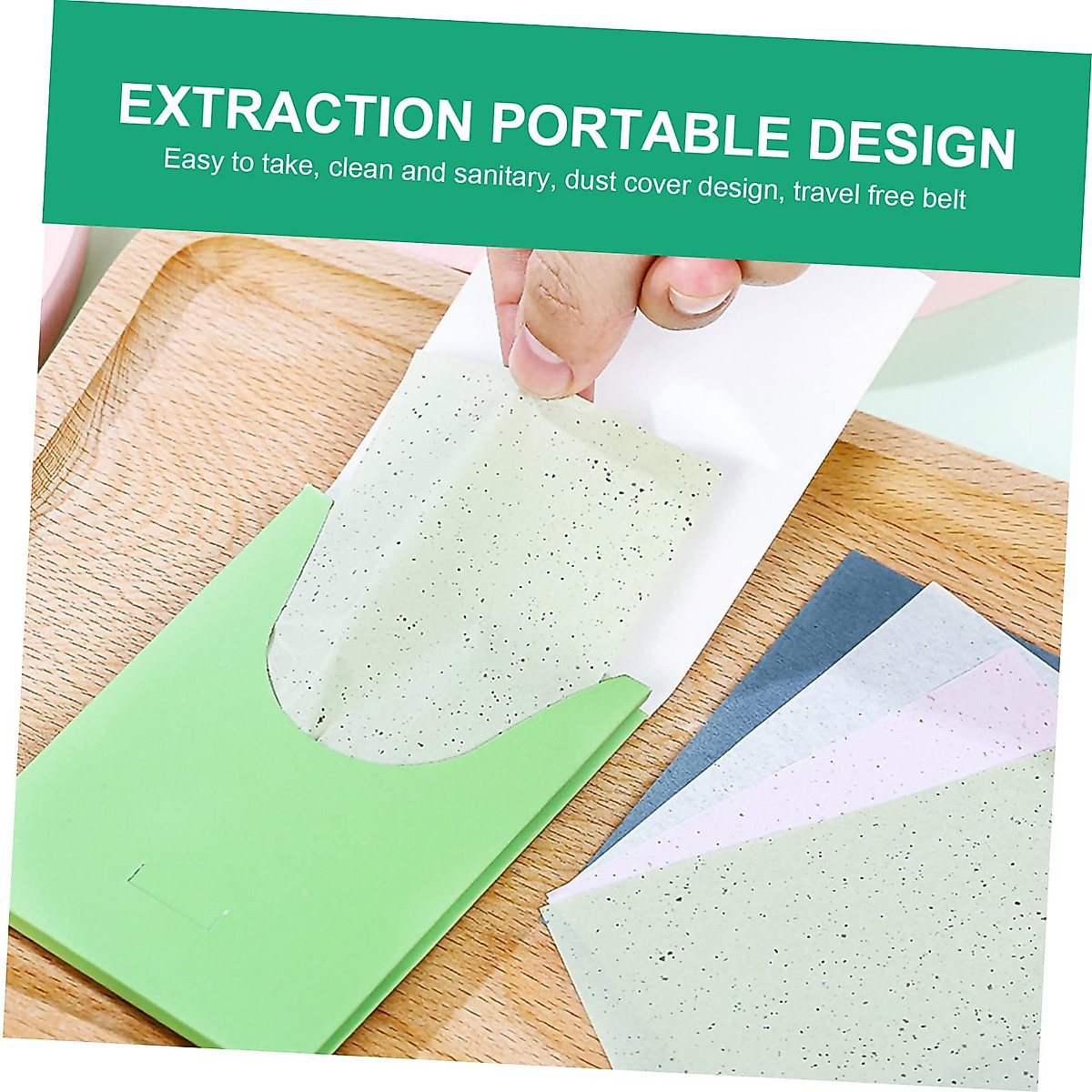 FRCOLOR 400PCS facial oil blotting paper Facial Oil Cleaning Paper Facial Blotting Cleaning Tissue Handy Oil Absorbing Tissue face bamboo charcoal the paper men and women linen paper