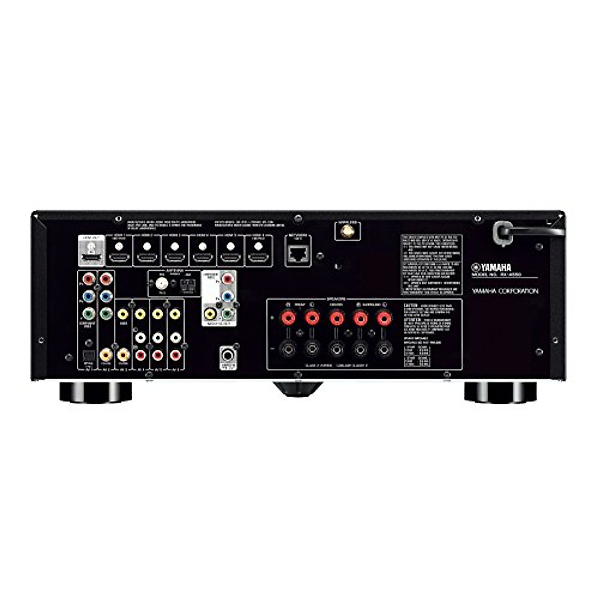 Yamaha RX-A550 5.1-Channel MusicCast AV Receiver with Built-In Wi-Fi and Bluetooth (Black), Works with Alexa