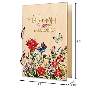 Giiffu Card Keeper with Metal Buckles Binding, Card Organizer Book, Holiday and Birthday Card Keepsake Book Greeting Card Holder and Greeting Card Keeper, 6.3" x 9.5"