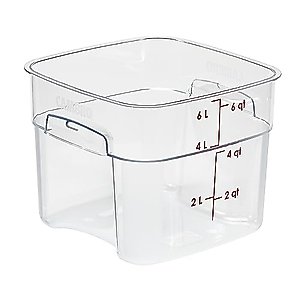 Cambro FreshPro 6Qt Food Storage Container in Clear for Industrial and Kitchen Use, Pantry Organization and Food Freshness