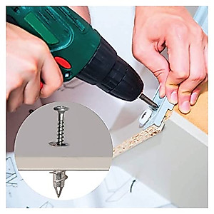 Unvert Metal Zinc E-z Anchors with Screws Kit, Heavy Duty Zinc Self Drilling Anchors with Fitting Phillip Screws #8 x 1-1/4” – Holds up to 50 LB. (10)