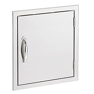 Summerset Professional Grills 16x18 North American Stainless Steel Vertical Access Door (Reversible-Swing) - SSDV-16