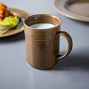 GagalU Dinner Set,Porcelain Dinnerware Sets, Modern Minimalist Style Salad Bowls and Steak Plates Sets | 22 Pieces Ceramics Dinner Combination Set with Mug for Restaurant