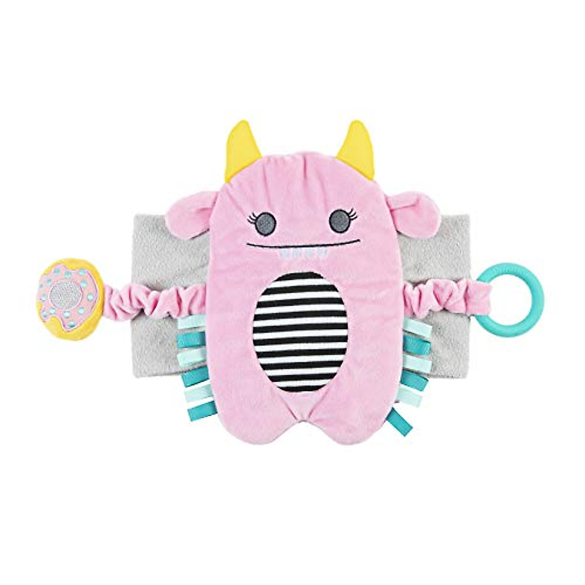 Dr. Brown’s Gripebelt for Colic Relief, Heated Tummy Wrap, Baby Swaddling Belt for Gas Relief, Natural Relief for Upset Stomach in Babies and Toddlers, Pink Monster, 3m+