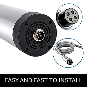 CNC Spindle Motor Kits, 110V 800W 0.8KW Air Cooled Spindle CNC Spindle +110V 0.75KW VFD+Φ65mm Clamp Mount +Collet Set ER11+ Drill bits+ Wires+ Wrenches for CNC Router Machine