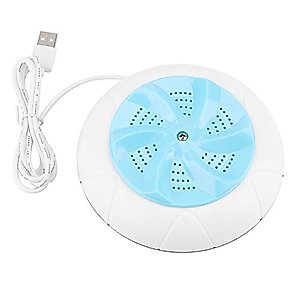 Portable Mini Washing Machine, Ultrasonic Turbine Washing Machine USB Turbo Washer Laundry Machine for Home, Travel, Business Trip, RV, Apartment, Dorm (Blue)