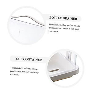 DOITOOL Box Cake Container Portable Cup Tray Organizer for Kitchen Cabinet Nursing Bottle Organizer Feeding Bottle Drying Racks Portable Bottle Organizer Flipping Cover Box Drying Box