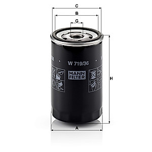 Mann Filter Mann-Filter W 719/36 Spin-on Oil Filter