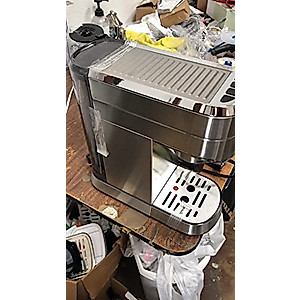 Gevi 20 Bar Compact Professional Espresso Coffee Machine with Milk Frother/Steam Wand for Espresso, Latte and Cappuccino, Stainless Steel, 35 Oz Removable Water Tank (Machine)