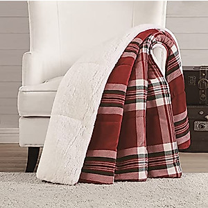 LONDON FOG Cabin Collection, 1 Piece Throw - 50" x 60", Red Multi