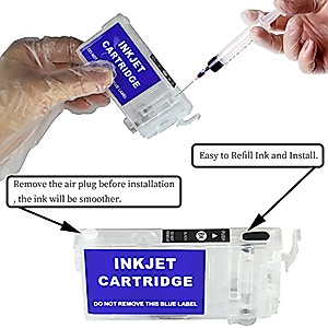 802XL 802 T802 Sublimation Ink Cartridges No Chip 812 812XL T812XL Replacement Refillable Ink Cartridges Without Chip & Ink for WF-7820 WF-7830 WF-7840 WF-7310 WF-7835 WF-7845 EC-C7000 Printers