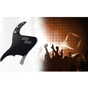 Guitar Prewired Loaded Pickguard for Fender Precison P Bass Part Black