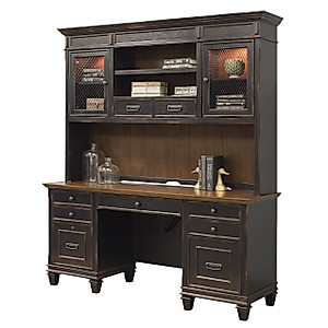 Martin Furniture Hartford Hutch, Brown - Fully Assembled