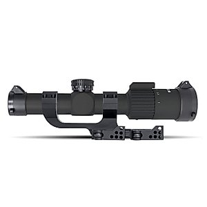 Monstrum Alpha Series 1-6x24 First Focal Plane FFP Rifle Scope with MOA Reticle | ZR302 Quick Release Scope Mount | Bundle