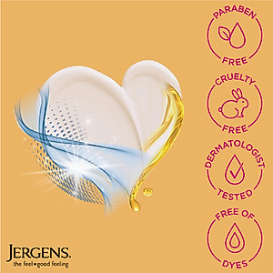 Jergens Skin Firming Body Lotion for Dry to Extra Dry Skin, Skin Tightening Cream with Collagen and Elastin, Dermatologist Tested, Hydralucence Blend Formula, 16.8 Oz