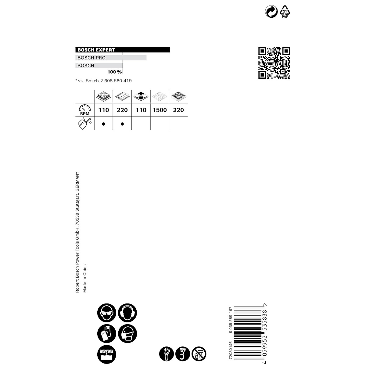 Bosch Professional 1x Expert Tough Material Hole Saw (Ø 80 mm, Accessories Rotary Impact Drill)