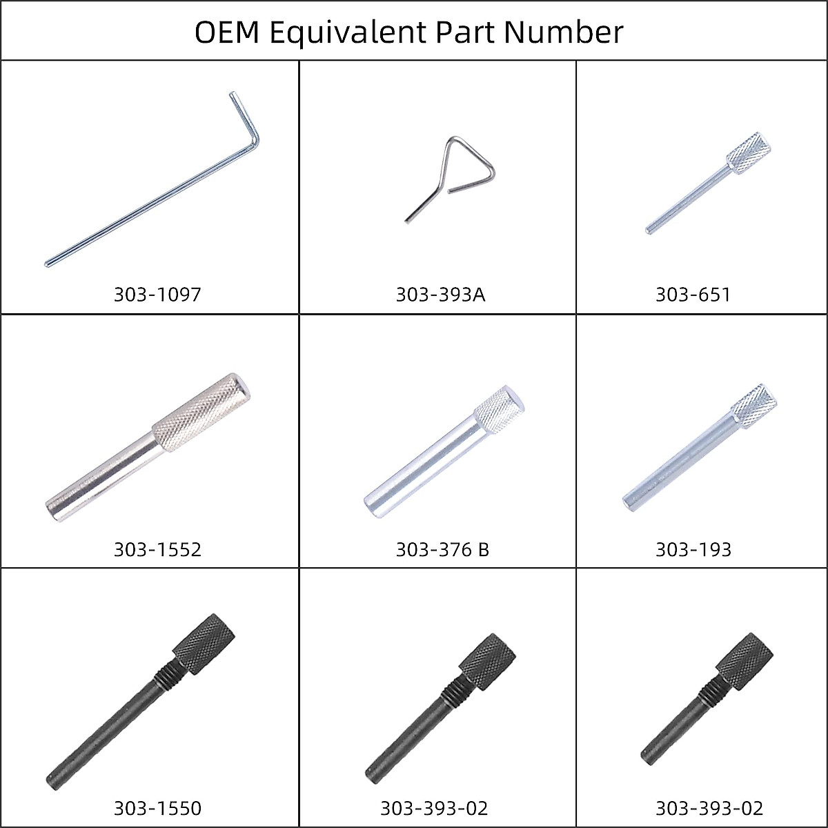 DAYUAN Engine Timing Tool Kit Compatible with Ford Mazda Camshaft Flywheel Locking Tools 1.4 1.6 1.8 2.0 Di/TDCi/TDDi ESCOBOOST 1.6 Ti-VCT 1.5/1.6 VVT Cam Holding Tool 303-1097 303-1550 303-1556